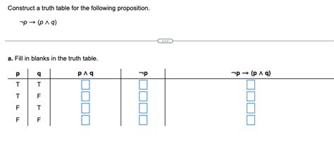 Solved Construct A Truth Table For The Following Chegg
