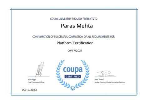 paras mehta on linkedin coupacertified