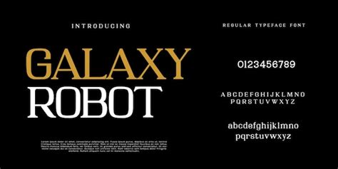 우아한 패션과 최소한의 현대 세리프 알파벳 글꼴 대문자 및 숫자 글꼴 빅토리아 프리미엄 벡터