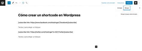 cómo crear un shortcode en wordpress guía paso a paso