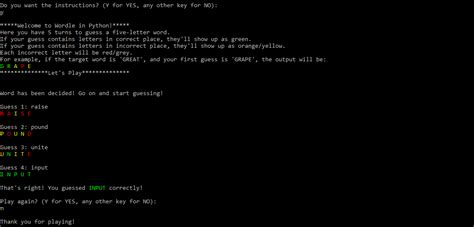 github jatinjawale wordle in python a basic implementation of wordle