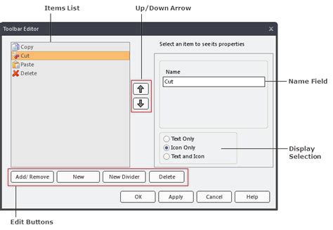 quick access bar customize