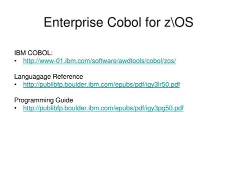 Ppt Enterprise Cobol Concepts Powerpoint Presentation Free Download