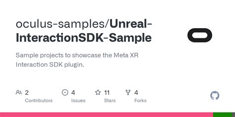 Issues · Oculus Samplesunreal Interactionsdk Sample · Github