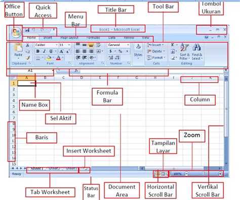 Mengenal Interface Microsoft Excel Wiraalvionitasite
