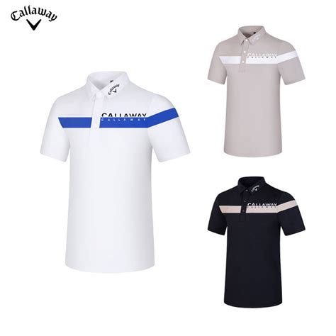 Callaway 골프 종 남성 기능성 반팔 카라 티셔츠 골퍼 엠파이어 골프웨어 레플리카 전문