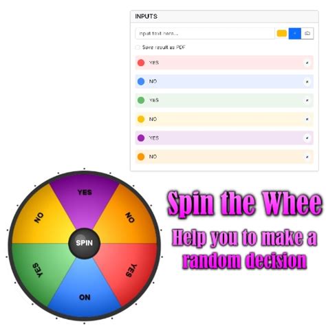 Spin The Wheel To Decide A Random Choice Its Fun And Easy