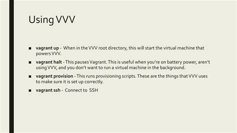 varying vagrant vagrants ppt
