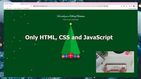 Christmas Tree Built With Html Css And Javascript Asmr Youtube