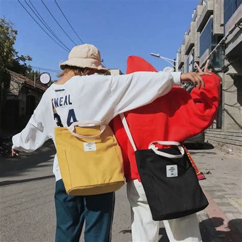 핸드백 캔버스 한국 미술 숄더백 핸드백 심플하고 작은 신선한 메신저 백 캐주얼 천 가방 쇼핑백 지갑 및 핸드백