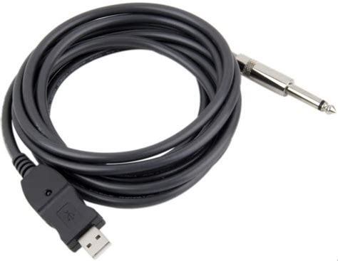 3 Meters USB Guitar Cable USB Interface Male To 6 35mm Mono Male Electric Guitar Converter