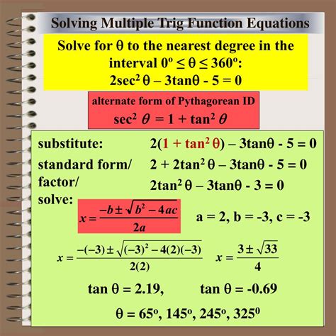 PPT Aim How Do We Solve Trig Equations Involving More Than One Trig Function PowerPoint