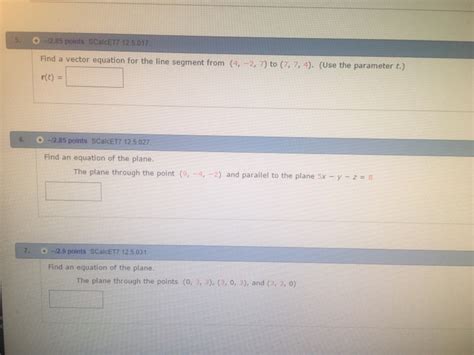 Solved Find A Vector Equation For The Line Segment From Chegg