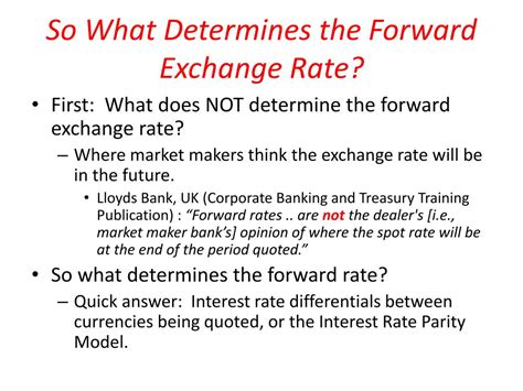 PPT The Forward Market And The Forward Exchange Rate PowerPoint Presentation ID 351757