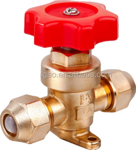 O Ring Type Diaphragm Km 14 Widely Used Air Conditioner Stop Valve