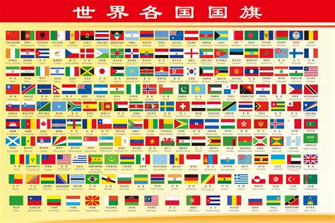 各國國旗圖片及名稱大全海報 客製化pp材質國旗標誌 32至70寸可選
