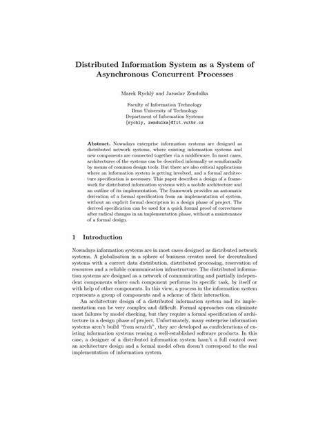 Pdf Distributed Is System Dokumentips