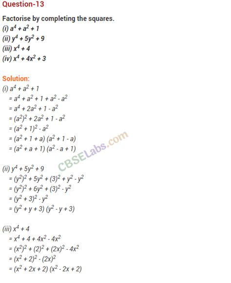 Polynomials Class 9 Extra Questions Maths Chapter 2 Cbse Labs