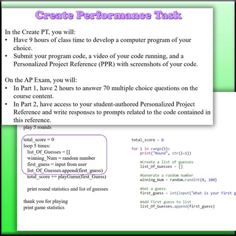 Goldies 2025 Create Performance Task Lesson Plans For Ap® Csp Free