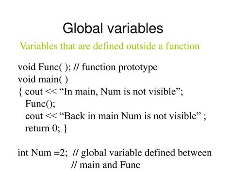 PPT Local Vs Global Variables PowerPoint Presentation Free Download ID
