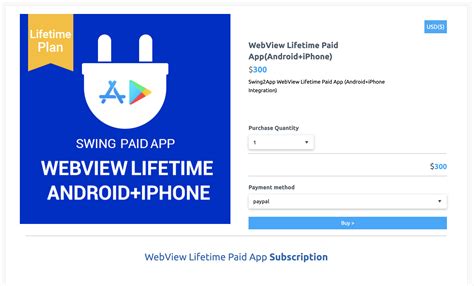 WebView Lifetime Paid App Support