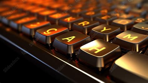 Red Login Button With Hand Cursor In 3d Powerpoint Background For Free