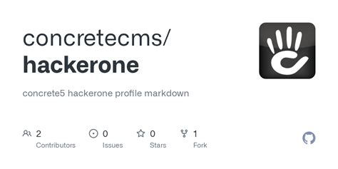 GitHub Concretecms Hackerone Concrete Hackerone Profile Markdown