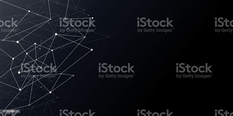 Dot Line Nodes Connection Plexus Pattern Abstract Background Vector