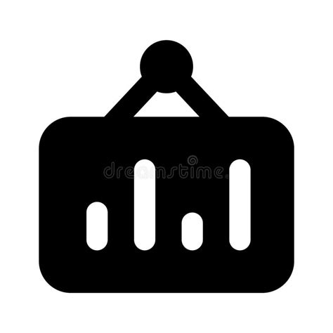 Bar Chart On Board Showing Concept Icon Of Presentation Board Easy To