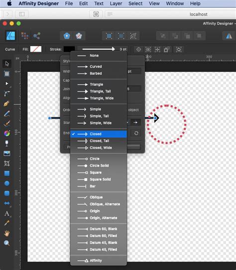 How To Create Or Draw A Curved Arrow In Affinity Designer 2d Design Tool Design Graphic Design