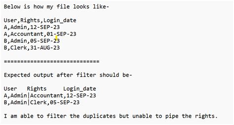 Shell How To Filter Uniq Rows And Pipe Data For Some Columns For