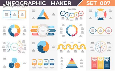 Business Infographic Elements Vector Charts Graphs Diagrams Data