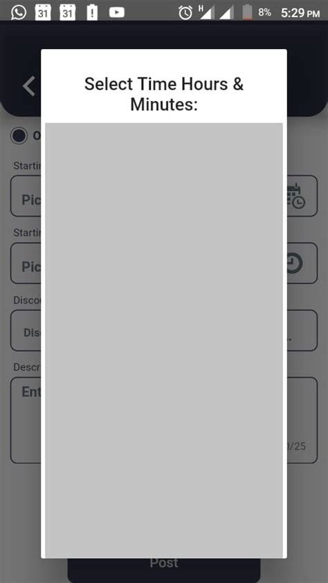 Time Picker Spinner Is Not Working In Release Mode But Working Fine In