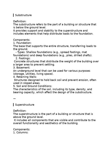 Substructure Pdf