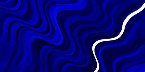 Dark Blue Vector Pattern With Curves Abstract Illustration With