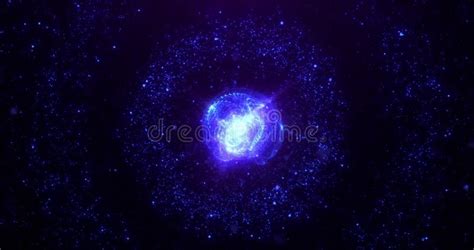 Energy Abstract Particle Sphere With Neon Rays Of Light Stock Footage Video Of Particle Wave