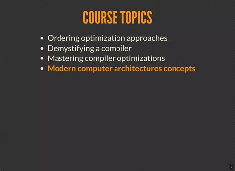Pragmatic Optimization In Modern Programming Modern Computer