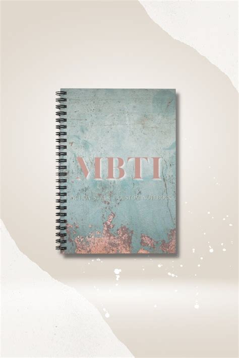 Mbti Function Stack Pink Crystal Artwork Deluxe 6x8 Spiral Notebooks Etsy