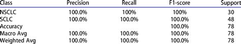 Binary Nsclc Sclc Classification Using Resnet101 Model At Selected Download Scientific