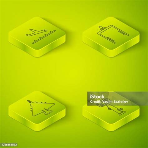 공항 제트 전투기 항공기 스티어링 투구 및 비행기 착륙에 금속 탐지기를 설정합니다 정사각형 유리 패널 벡터 감지기에 대한 스톡 벡터 아트 및 기타 이미지 Istock