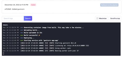 deployment failed after running the python script for a while 3 by