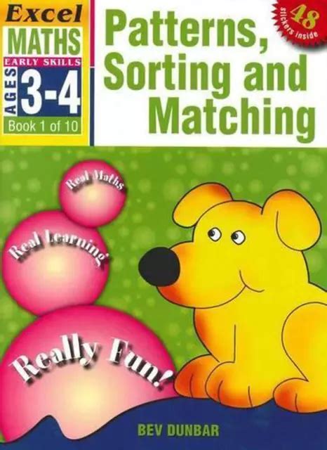 Patterns Sorting And Matching Excel Maths Early Skills Ages 3 4 Book 1 Of 10 Eur 13 25