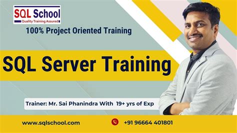 Sql Server Training From Sql Schooleducation Sqlschool Training Youtube