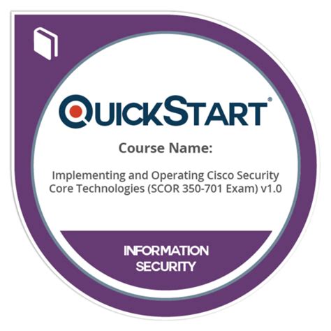 Implementing And Operating Cisco Security Core Technologies Scor 350 701 Exam V1 0 Credly