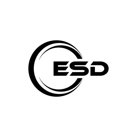 Esd Letter Logo Design In Illustration Vector Logo Calligraphy