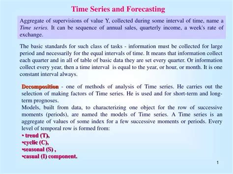 Ppt Time Series And Forecasting Powerpoint Presentation Free Download Id 6989315