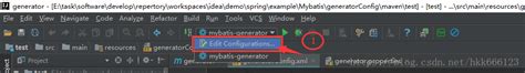 Mybatis Idea Idea 使用 Mybatis Generator Maven Plugin 插件 实现 Mybatis 逆向工程mybatis Generator Maven