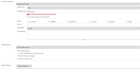 Jenkins Perforce Plugin Failure Stack Overflow