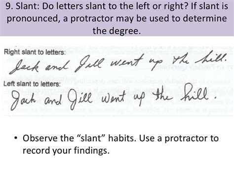 Csi Handwriting Analysis