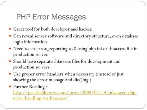 Ppt Writing Secure Php Applications Powerpoint Presentation Free